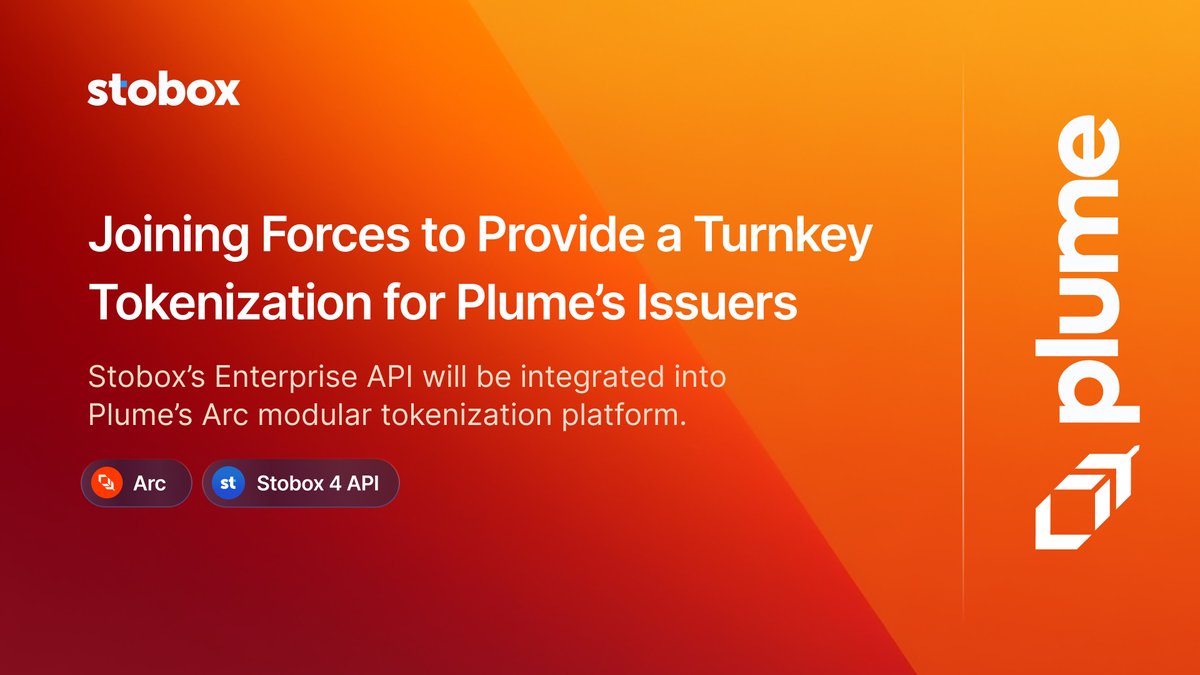 Plume & Stobox Are Providing RWA Tokenization for Plume’s Issuers